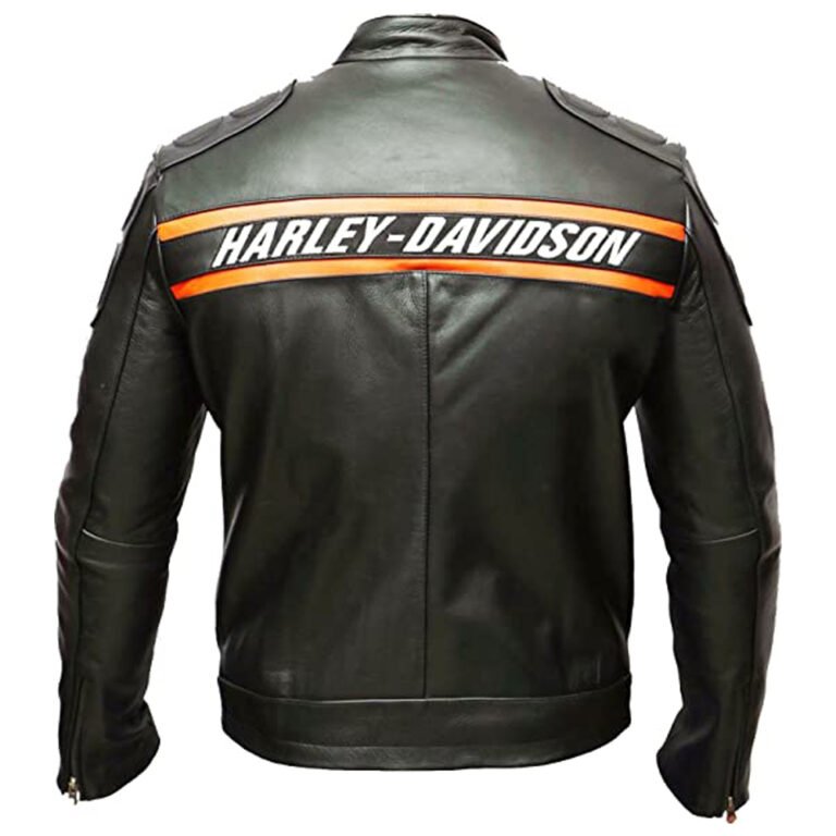 Harley Davidson Leather Jacket - Biker Style Goldberg WWE Jacket